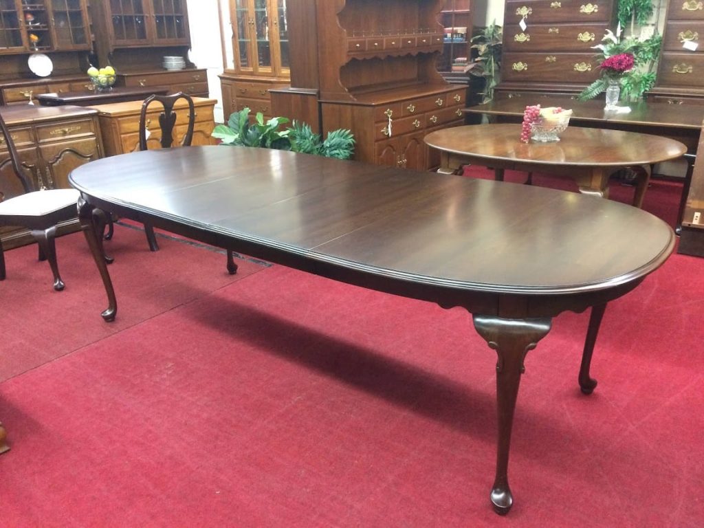 Classic Vintage Ethan Allen Furniture, Solid Cherry Dining Room Table