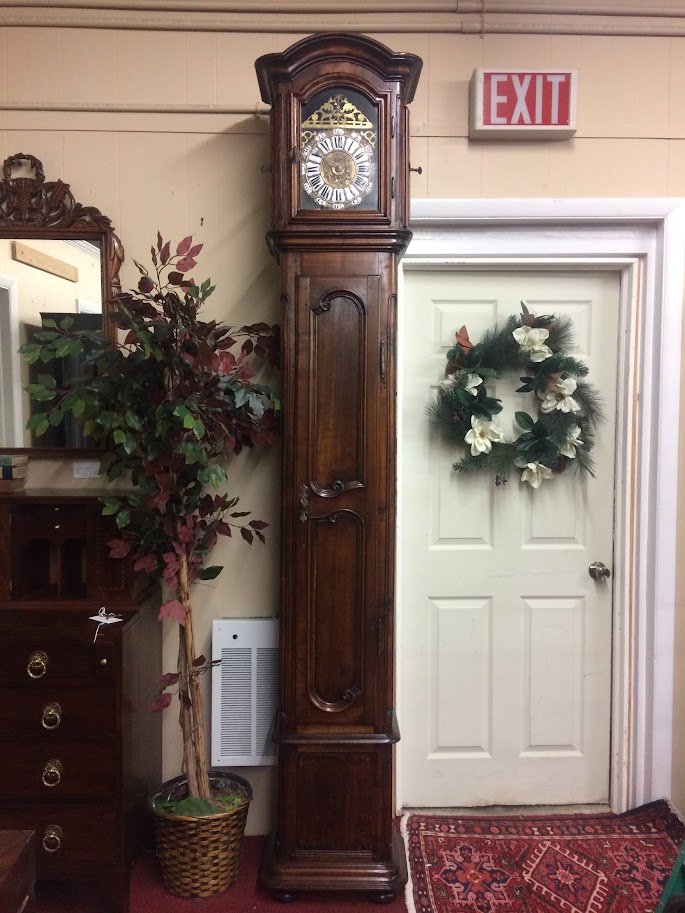 Antique French Clock, Tall Case Clock, Morbier Clock