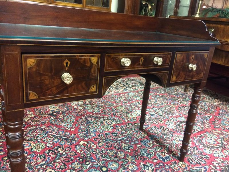 Antique Desk, Federal Desk, Inlaid Federal Desk