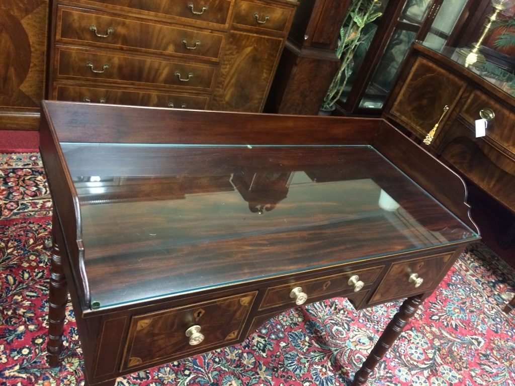 Antique Desk, Federal Desk, Inlaid Federal Desk